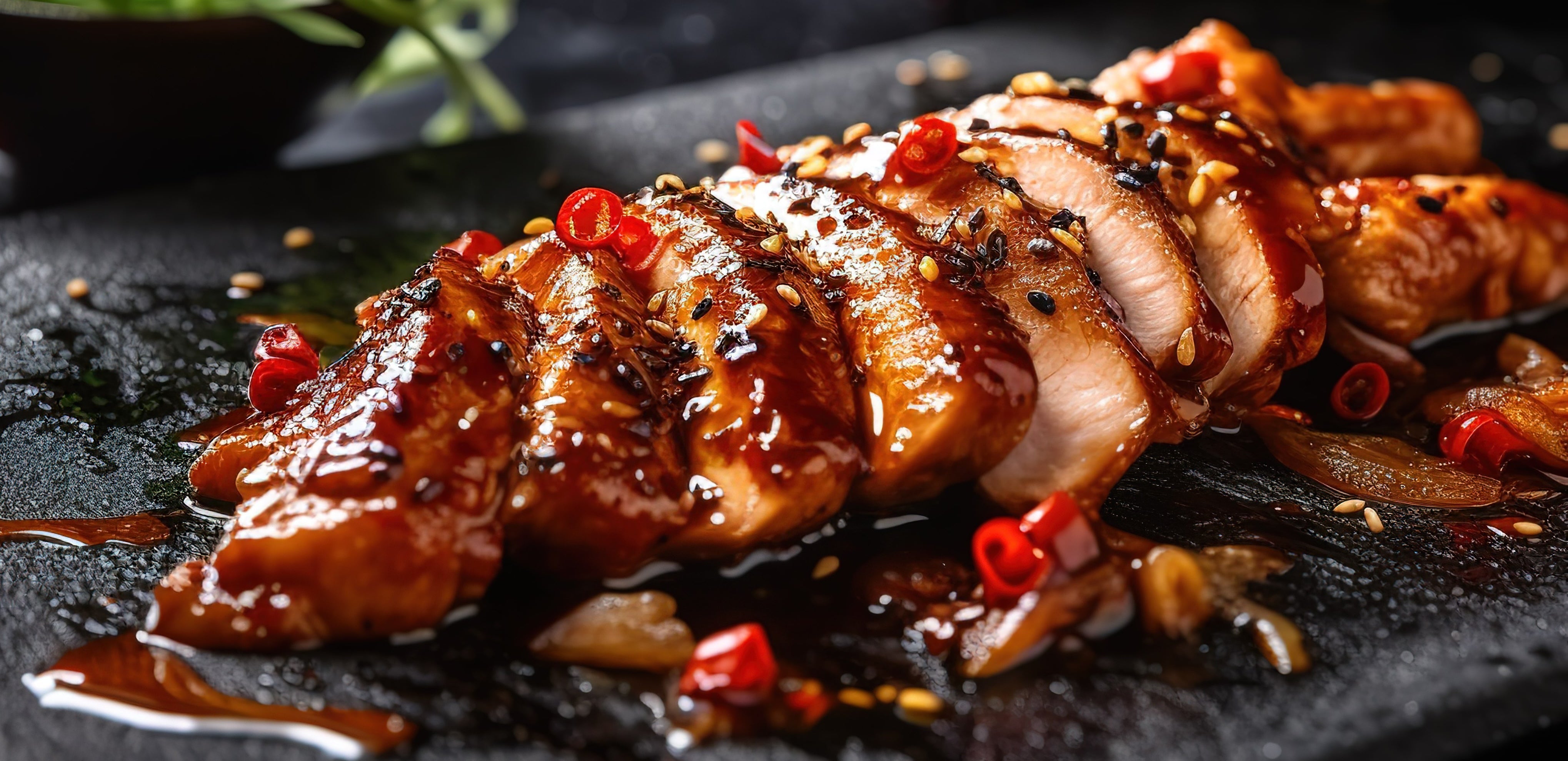 Pollo con salsa Barbecue sin azúcar – Alusweet USA